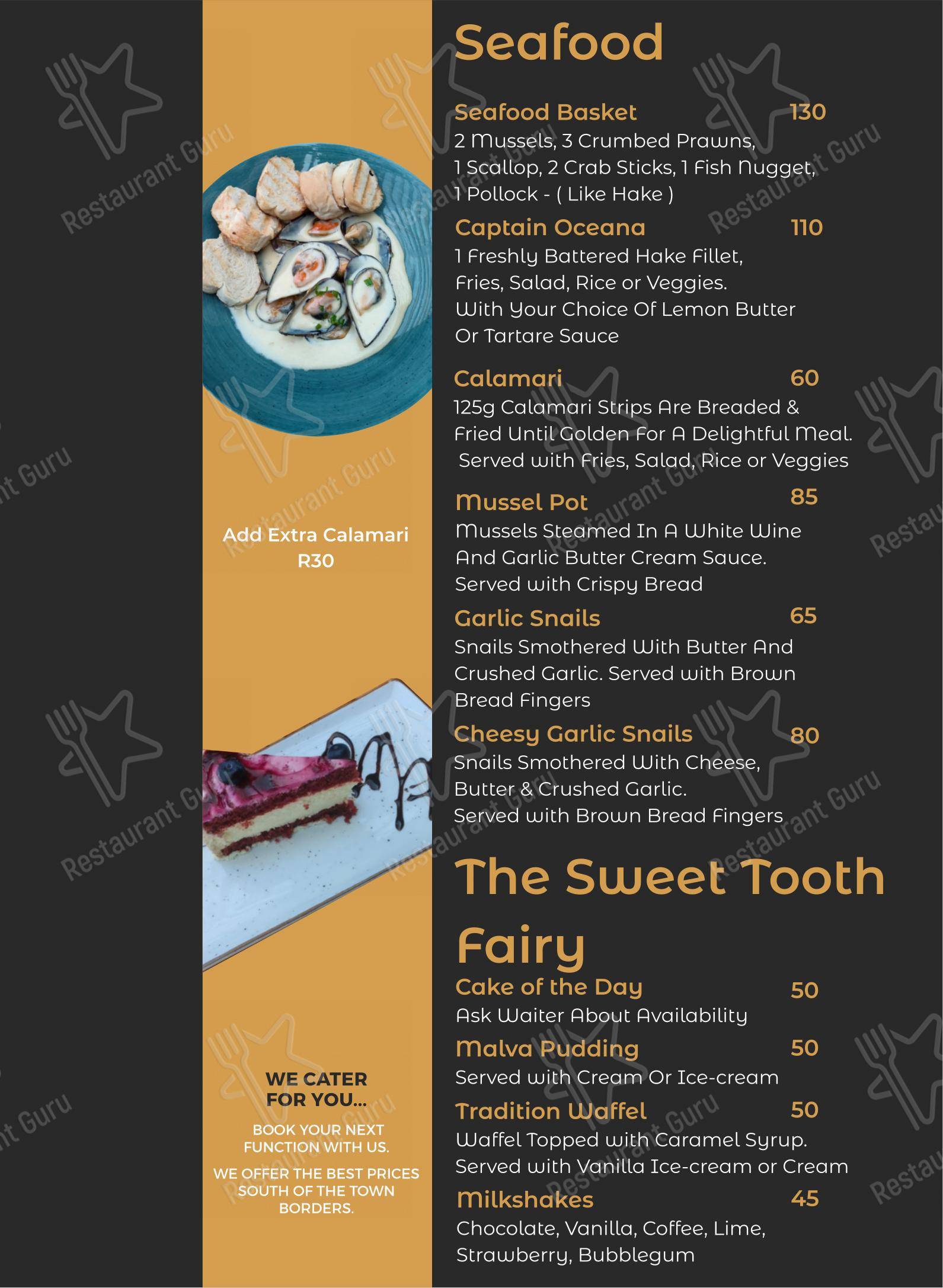 Menu at Butter Bistro pub & bar, Mokopane