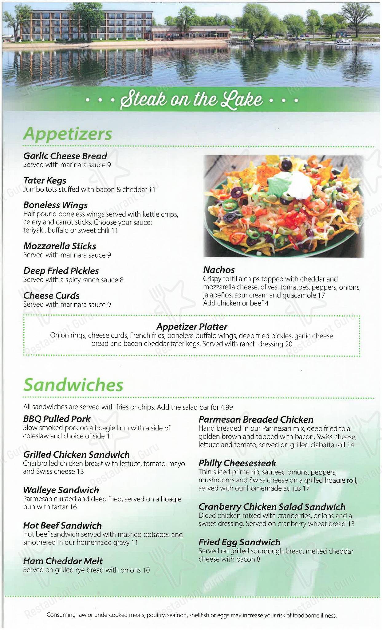 Menu at Ice House Restaurant, Detroit Lakes, US-10
