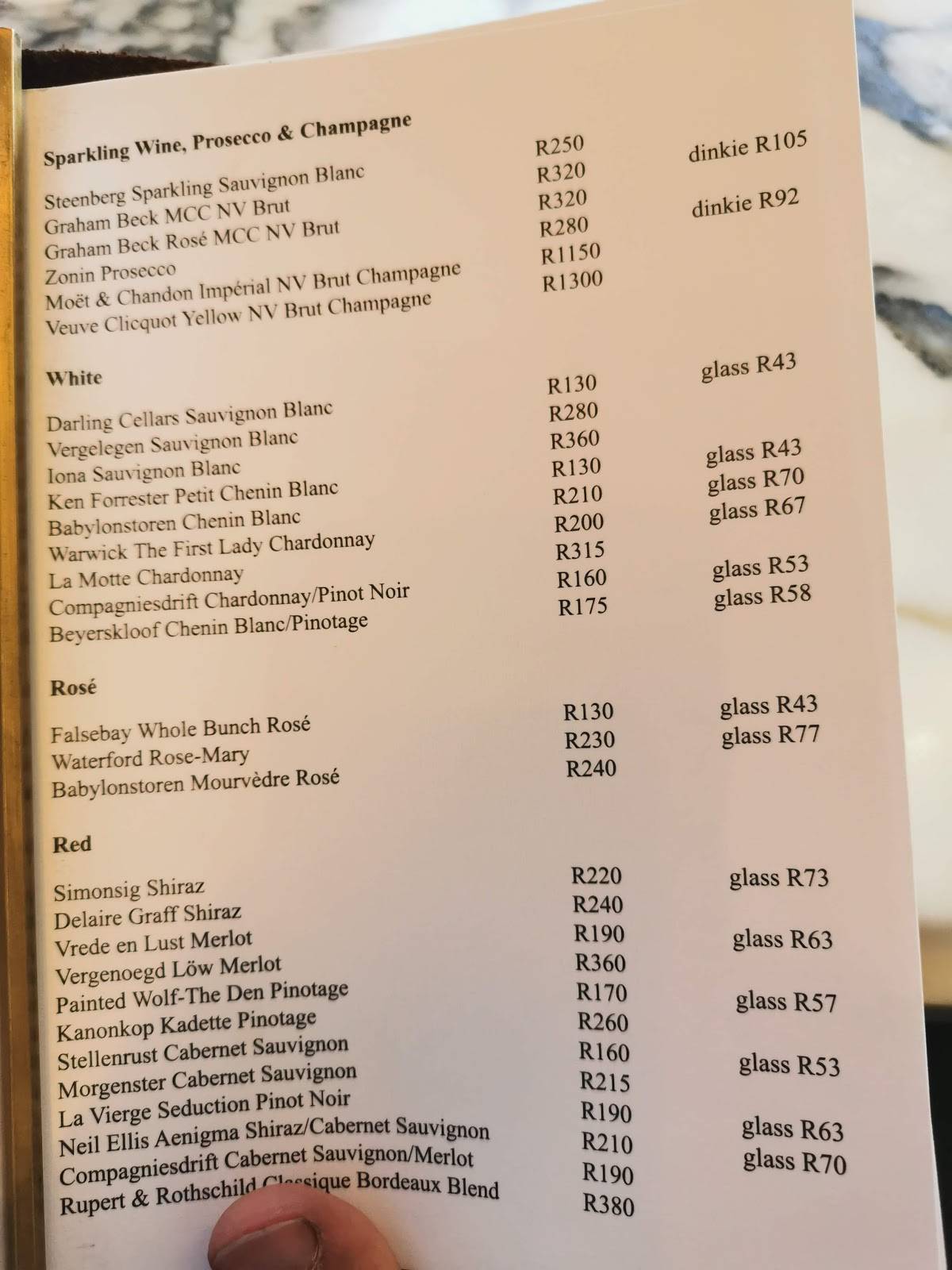 Menu at tashas Mall of Africa restaurant, Midrand, Mall of Africa