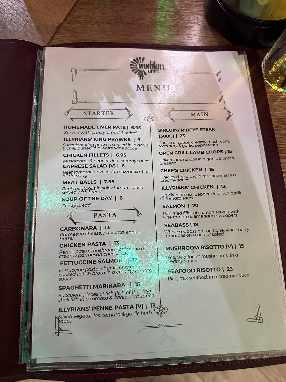 Menu at The Illyrians Restaurant & Lounge, Luton
