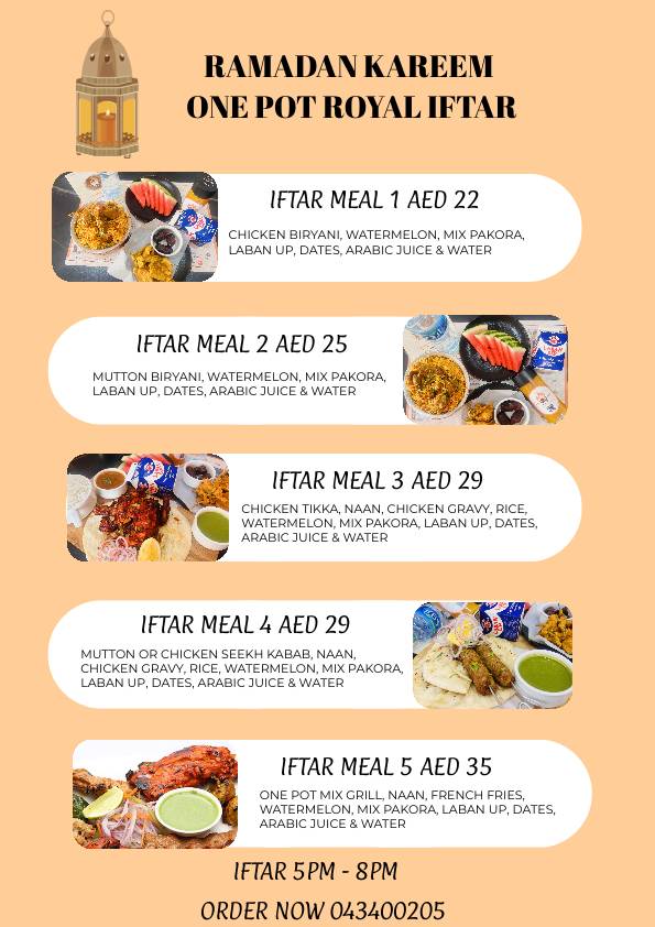 Menu at One Pot Restaurant Dubai Silicon Oasis, Dubai