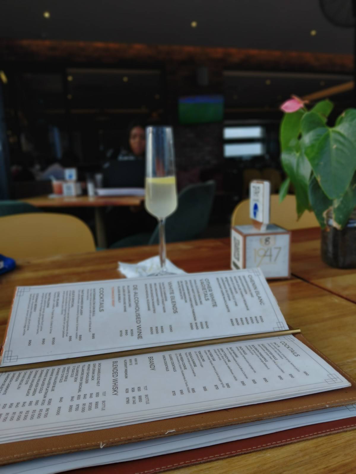 Menu at 1947 on Vilakazi Street restaurant, Soweto
