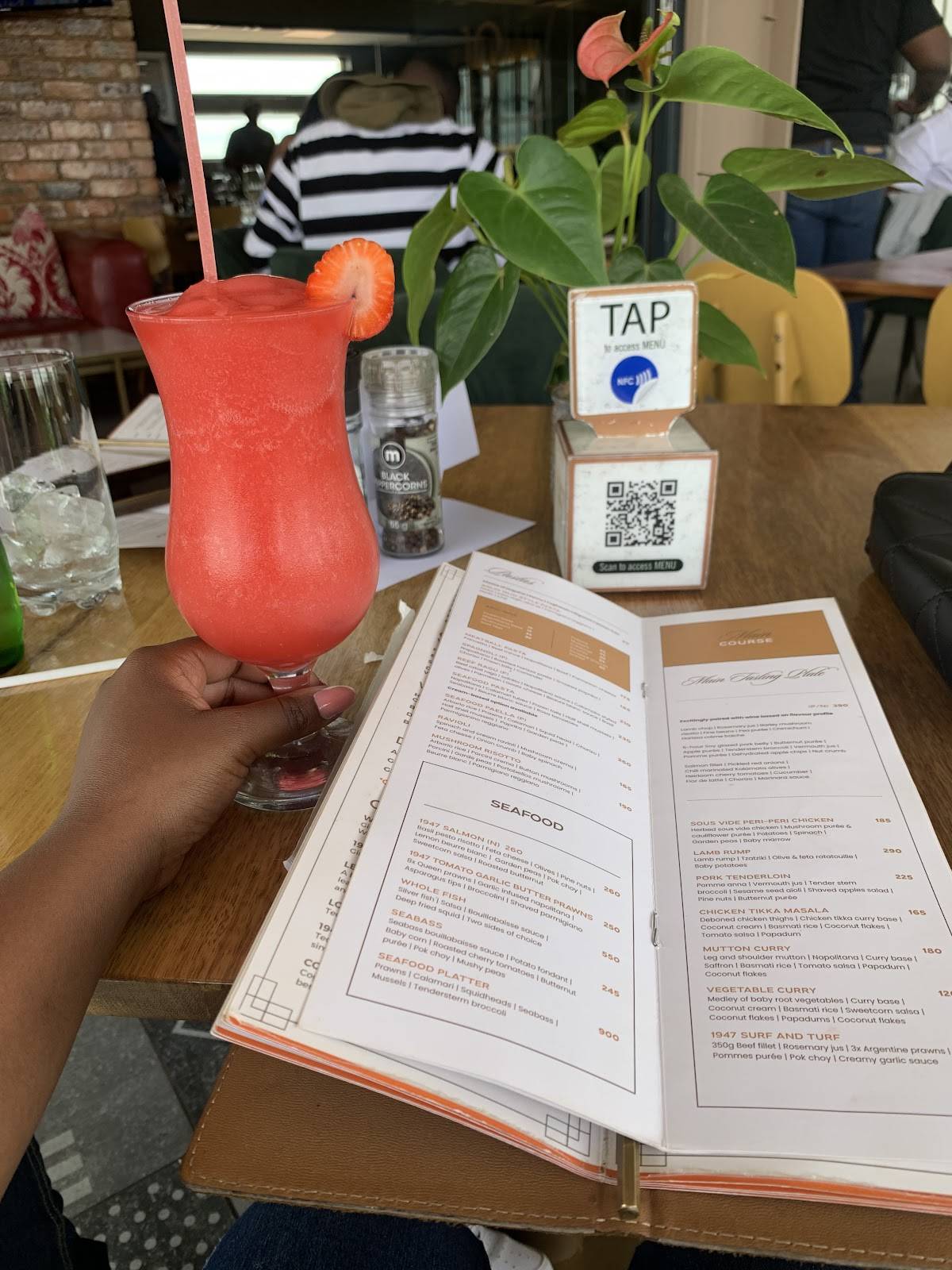 Menu at 1947 on Vilakazi Street restaurant, Soweto