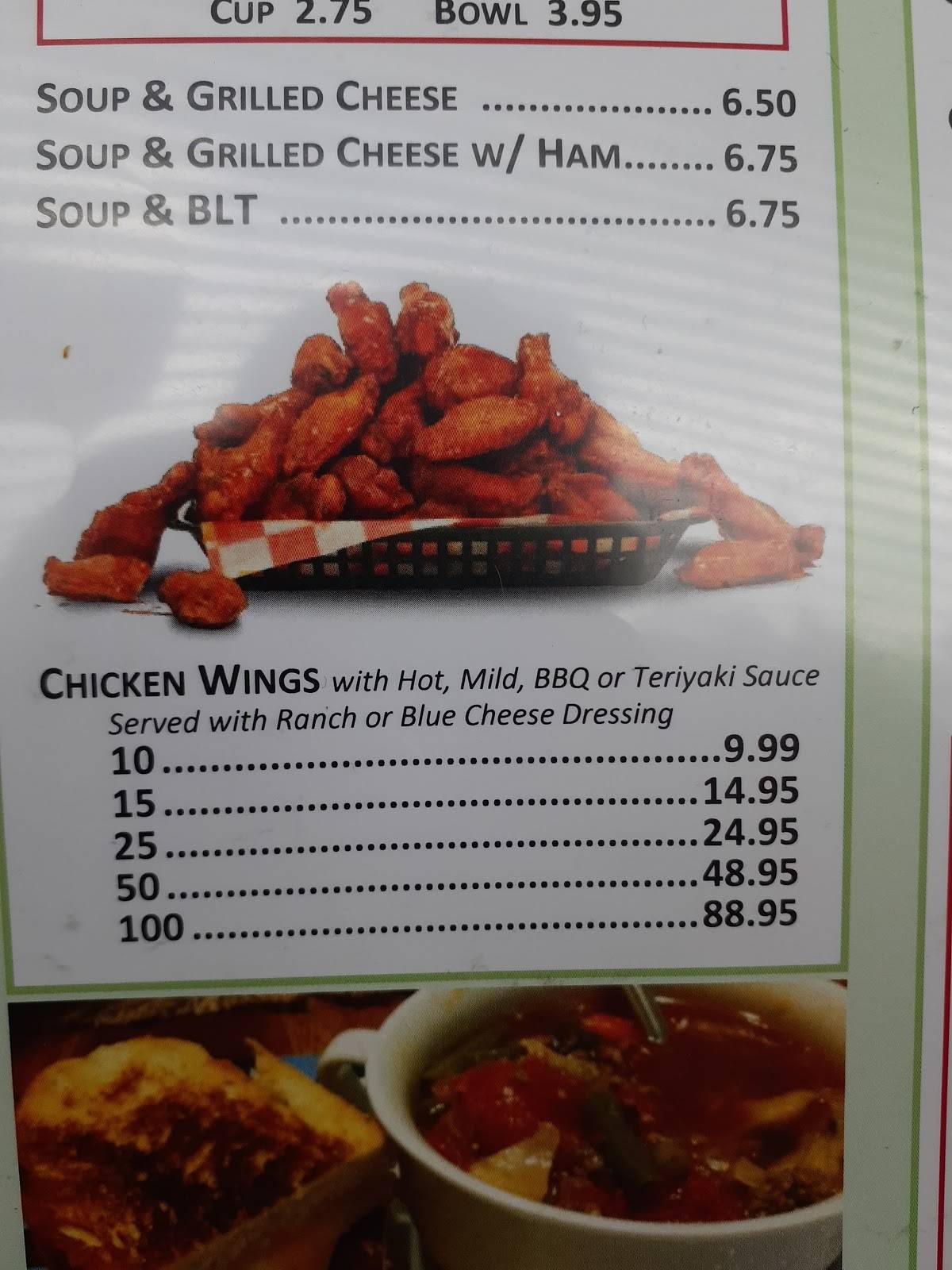 Menu at 66 Diner restaurant, Winston-Salem