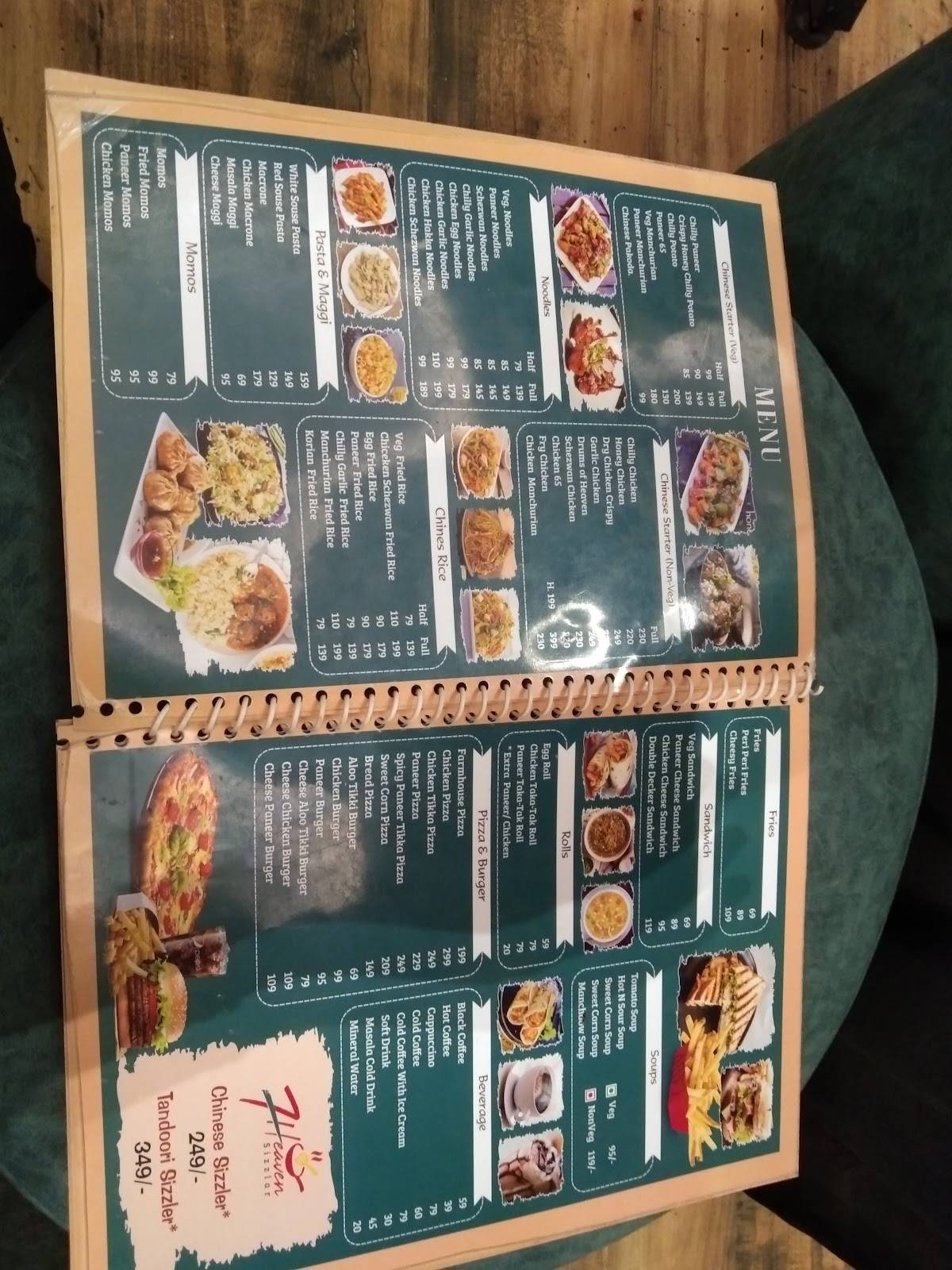 Menu at 7 Heaven Restro, Allahabad