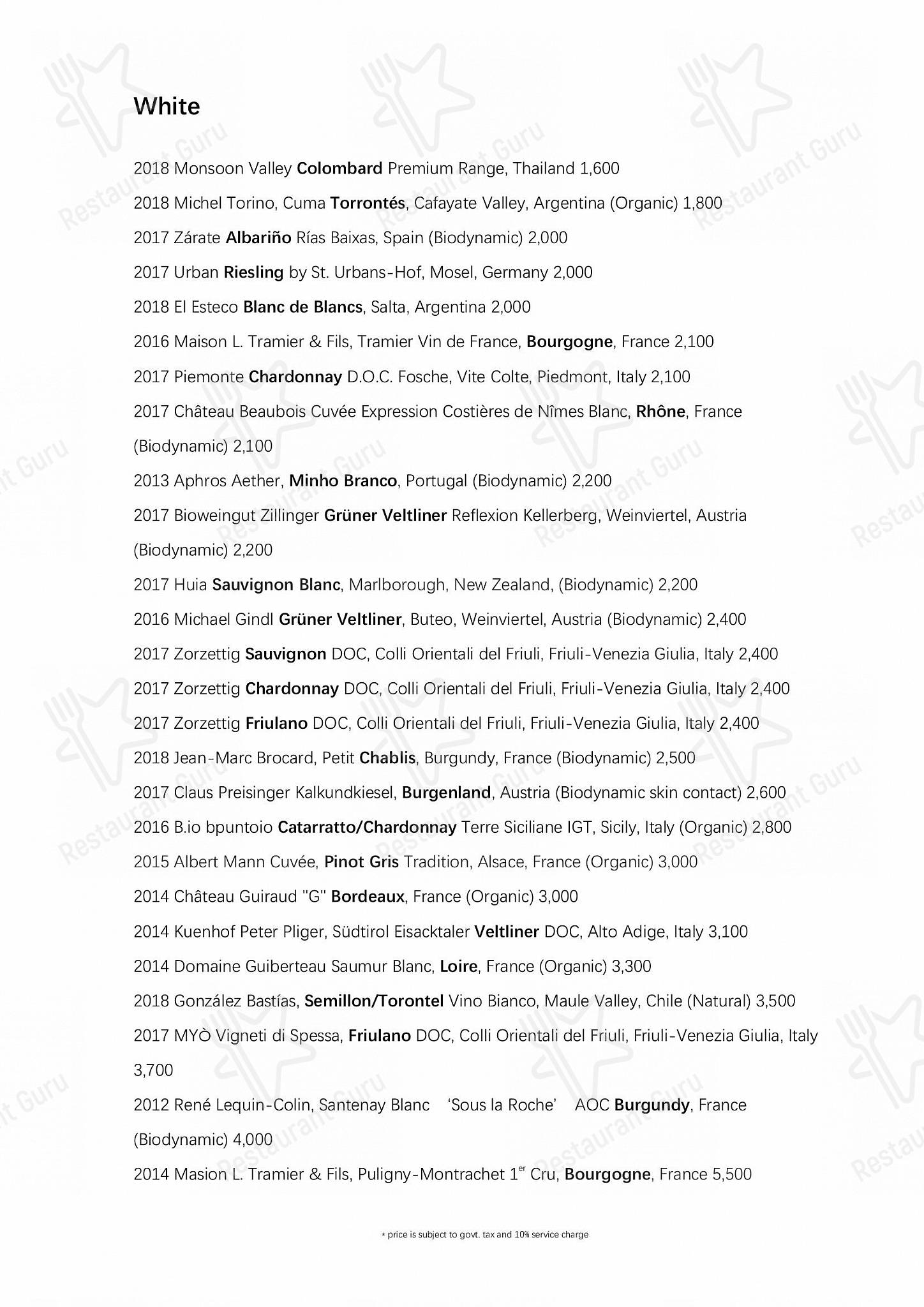 Menu at 80/20 Eighty Twenty restaurant, Bangkok, 1054 Charoen Krung 26 ...