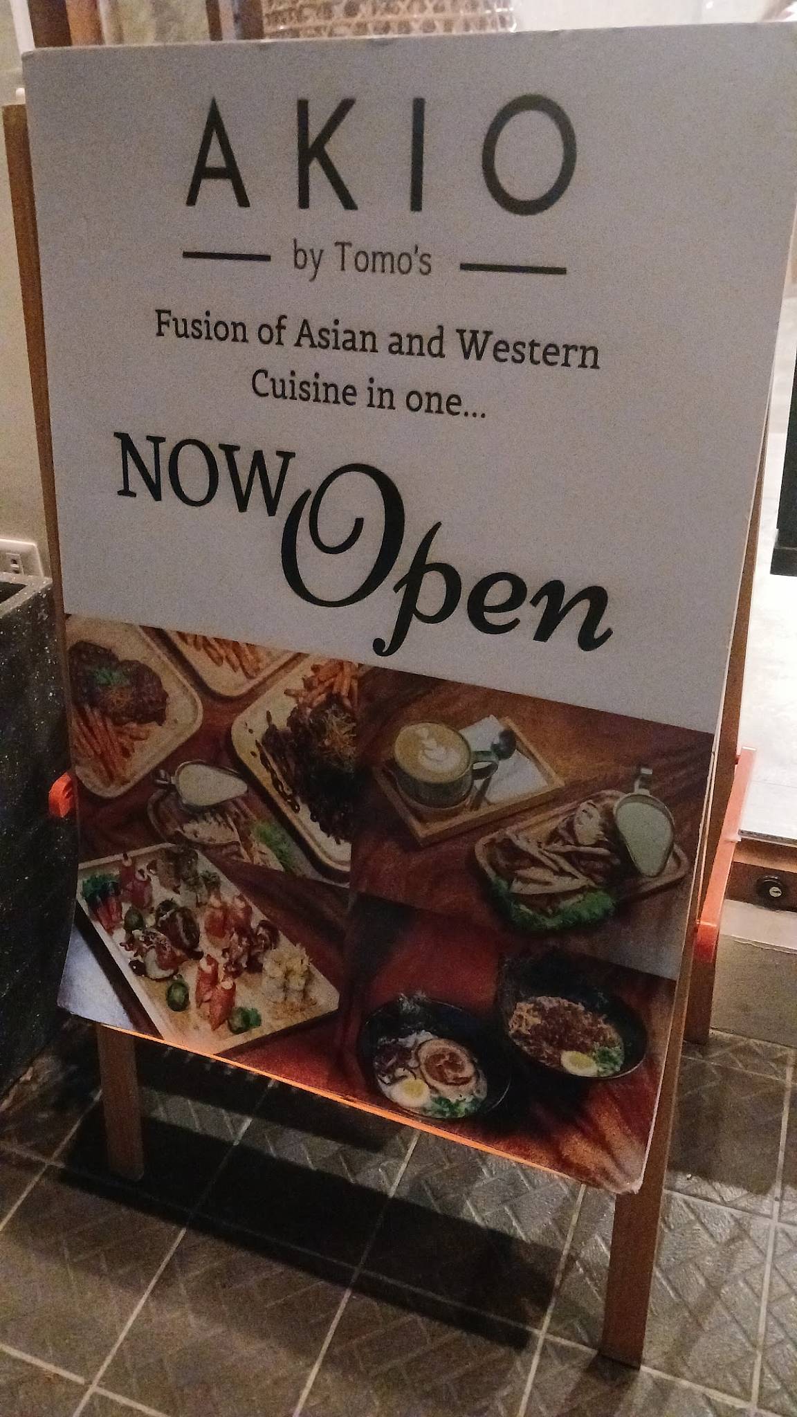 Menu at AKIO By: TOMO's, San Jose City