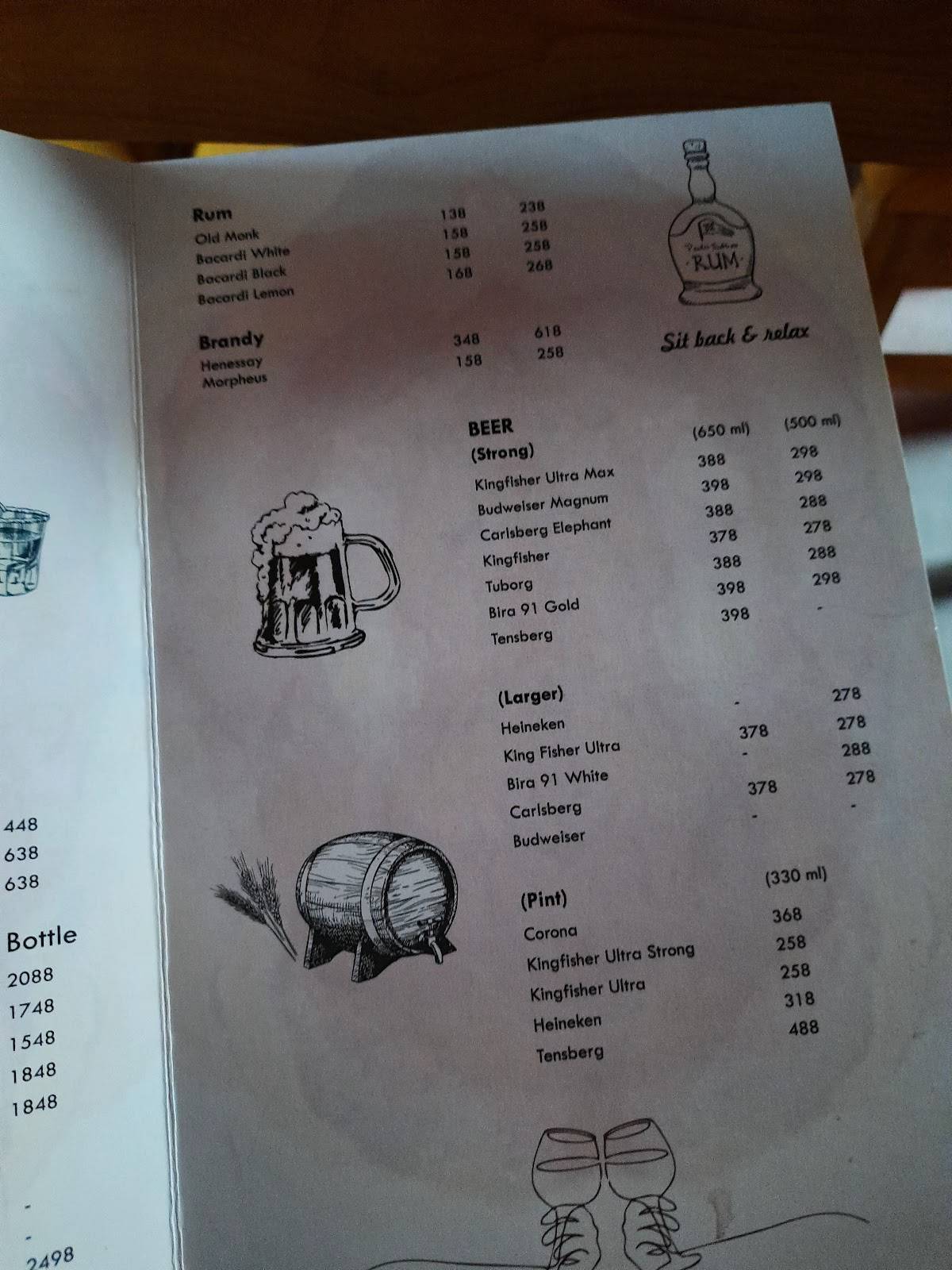 Menu at ARMADA Restro & Bar, Dehradun