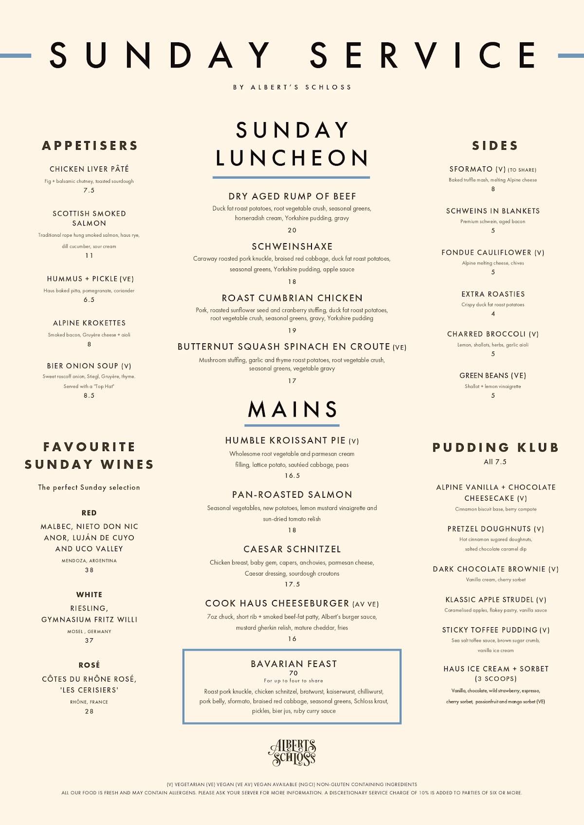 Menu at Albert's Schloss - Liverpool pub & bar, Liverpool