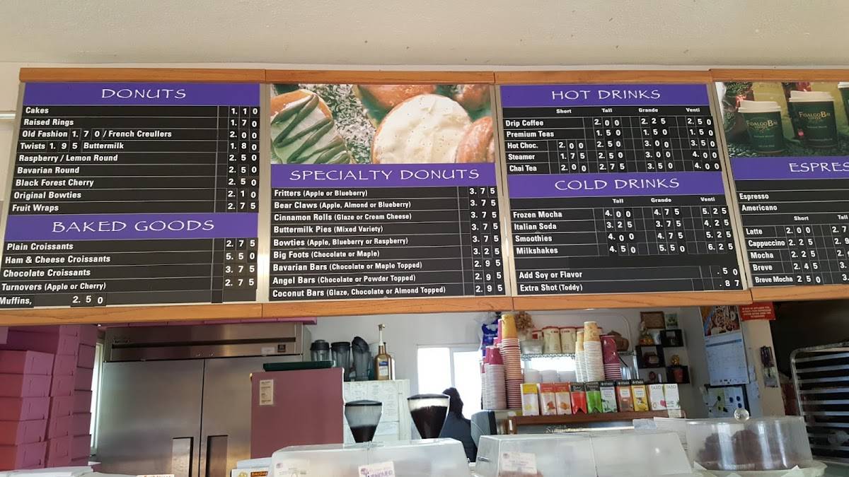 Menu at Donut House restaurant, Anacortes