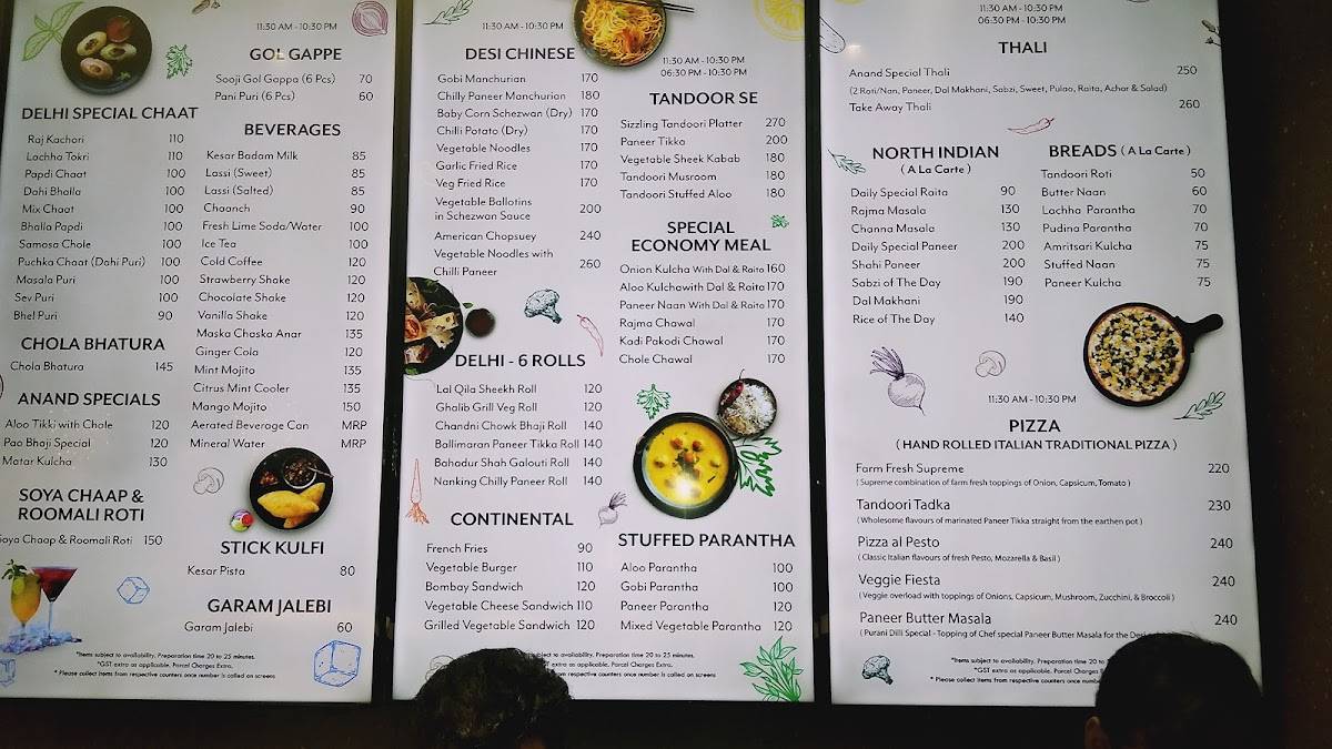 Menu at Anand Sweets & Savouries, Bengaluru, Whitefield Main Rd