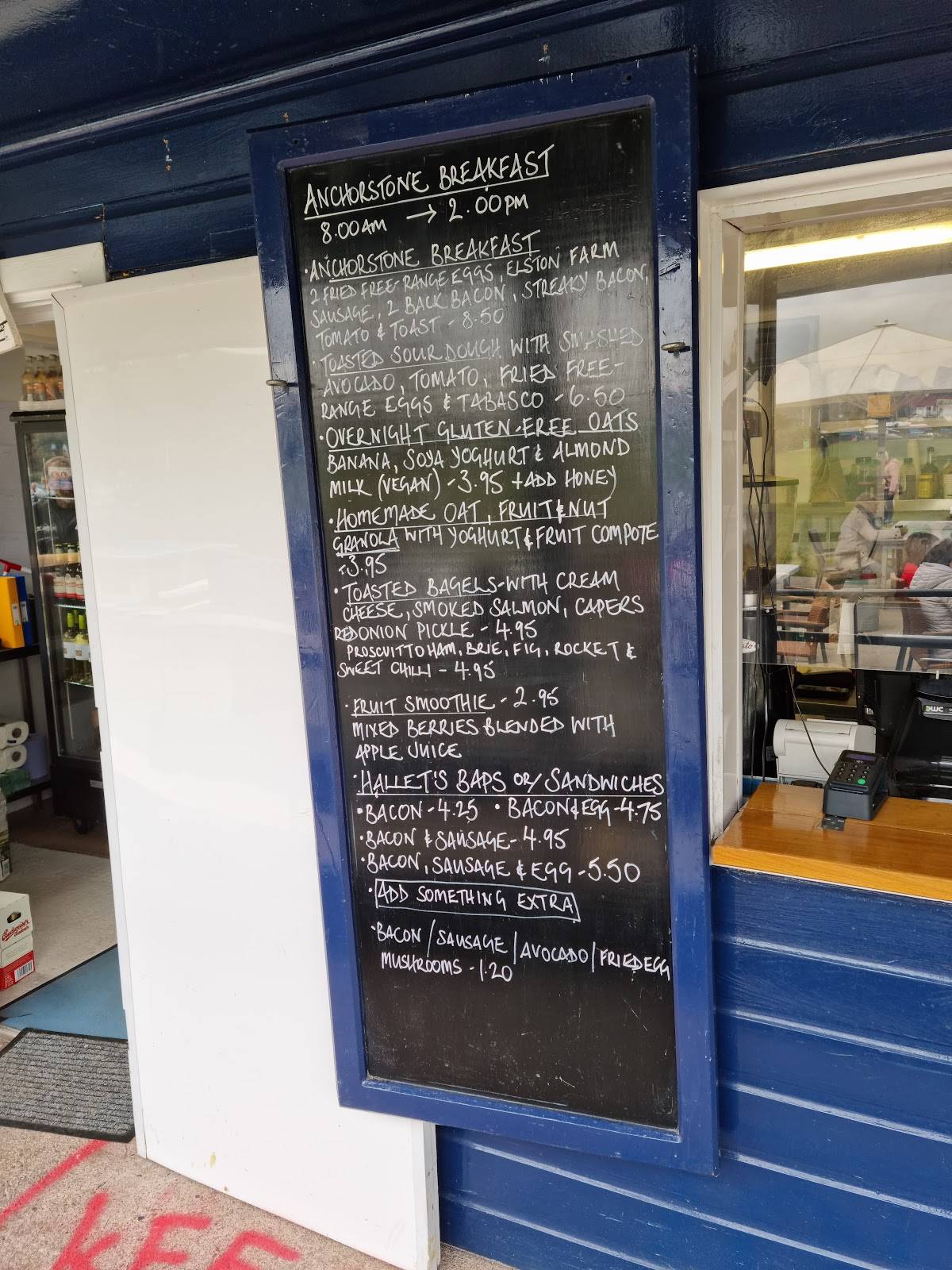 Menu at Anchorstone Dartmouth restaurant, Dartmouth, The Kiosk ...