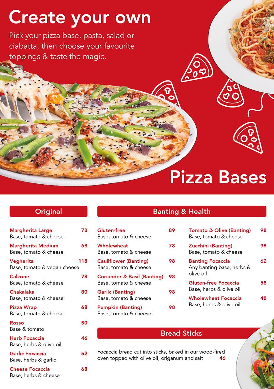 Menu at Andiccio24 Rosebank (Halaal) restaurant, Johannesburg, 15A ...