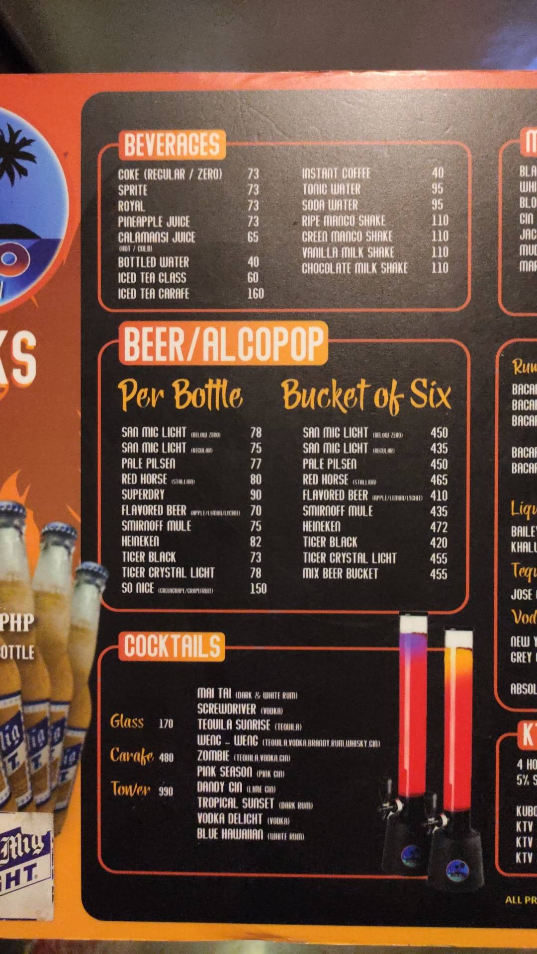 Menu at Ang Pulo Ihaw - Ihaw restaurant, Pasig