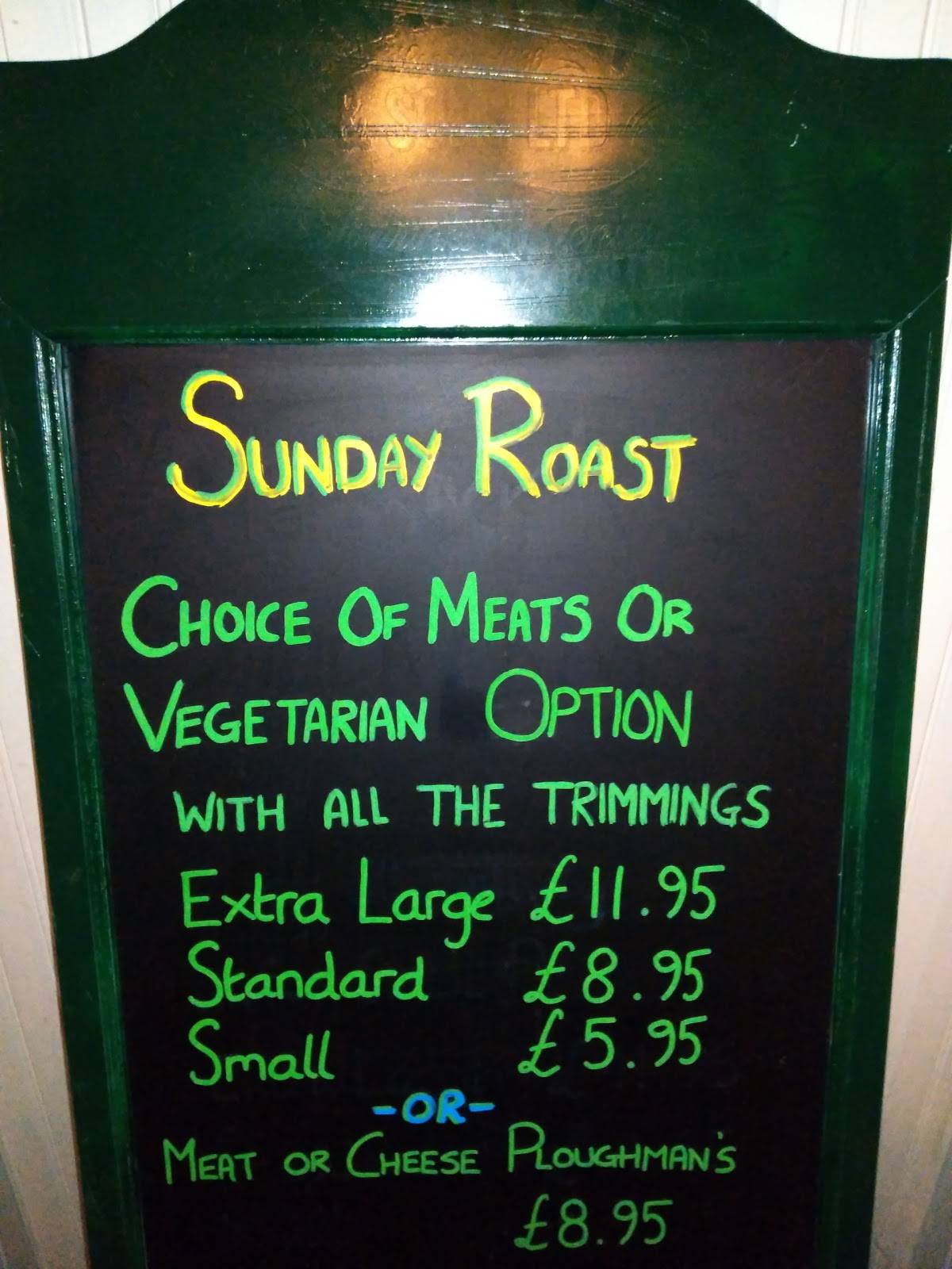 Menu at Angarrack Inn pub & bar, Hayle