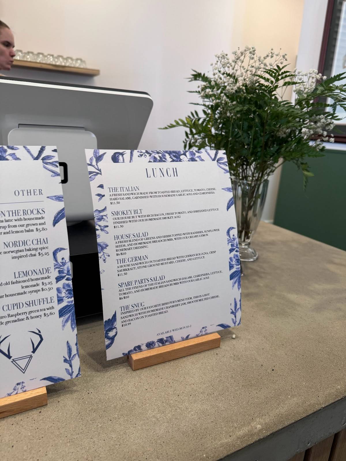 Carta de Antler Specialty Goods, Henderson
