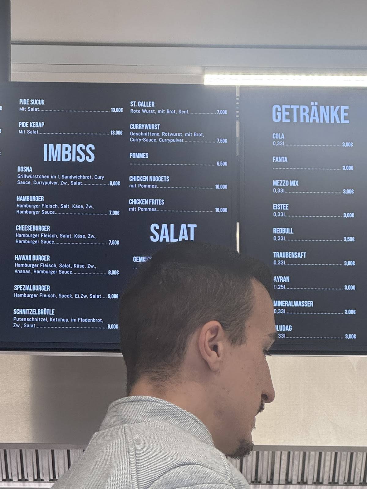 Speisekarte von Arena Imbiss restaurant, Klaus