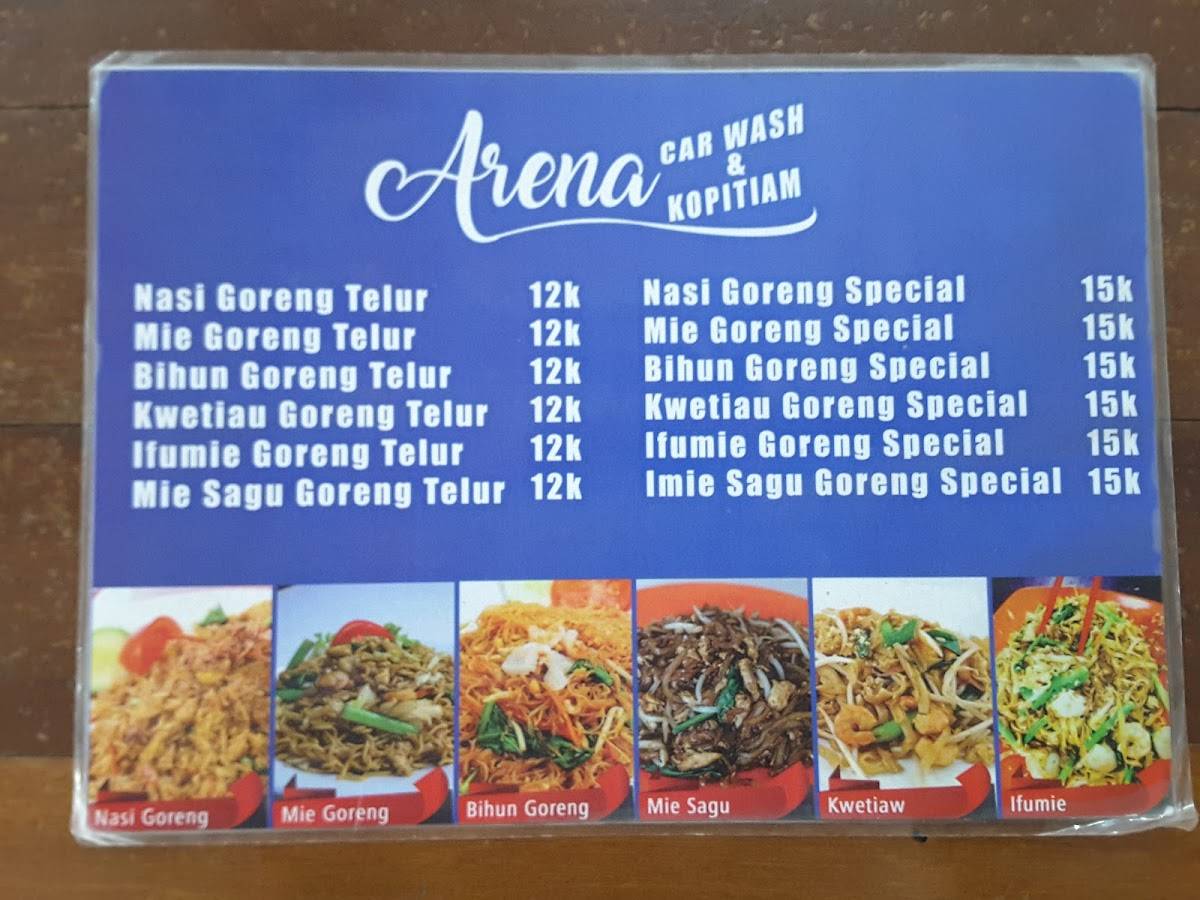 Menu at Arena Kopitiam, Pekanbaru