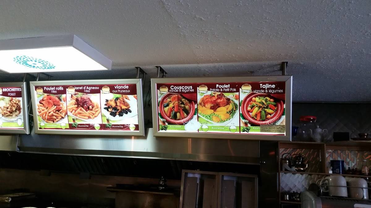 Menu at Argana Restaurant, Montréal
