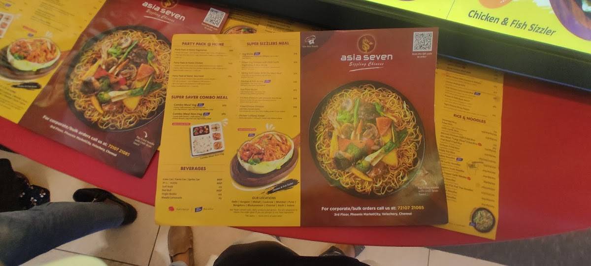 Menu at Asia Seven Golf Velachery, Chennai, Shop 05
