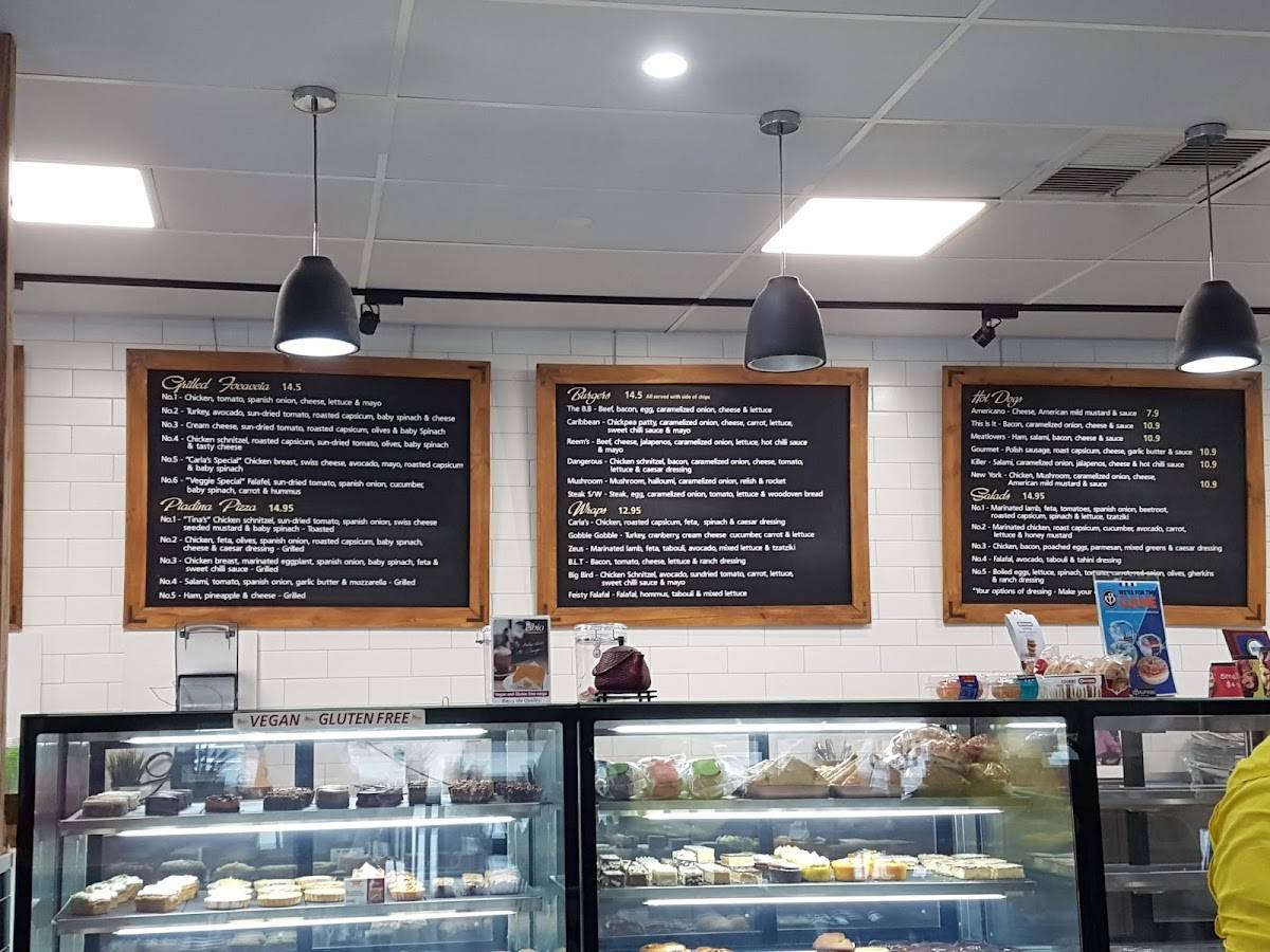 Menu at Nev's Café cafe, Saint Agnes