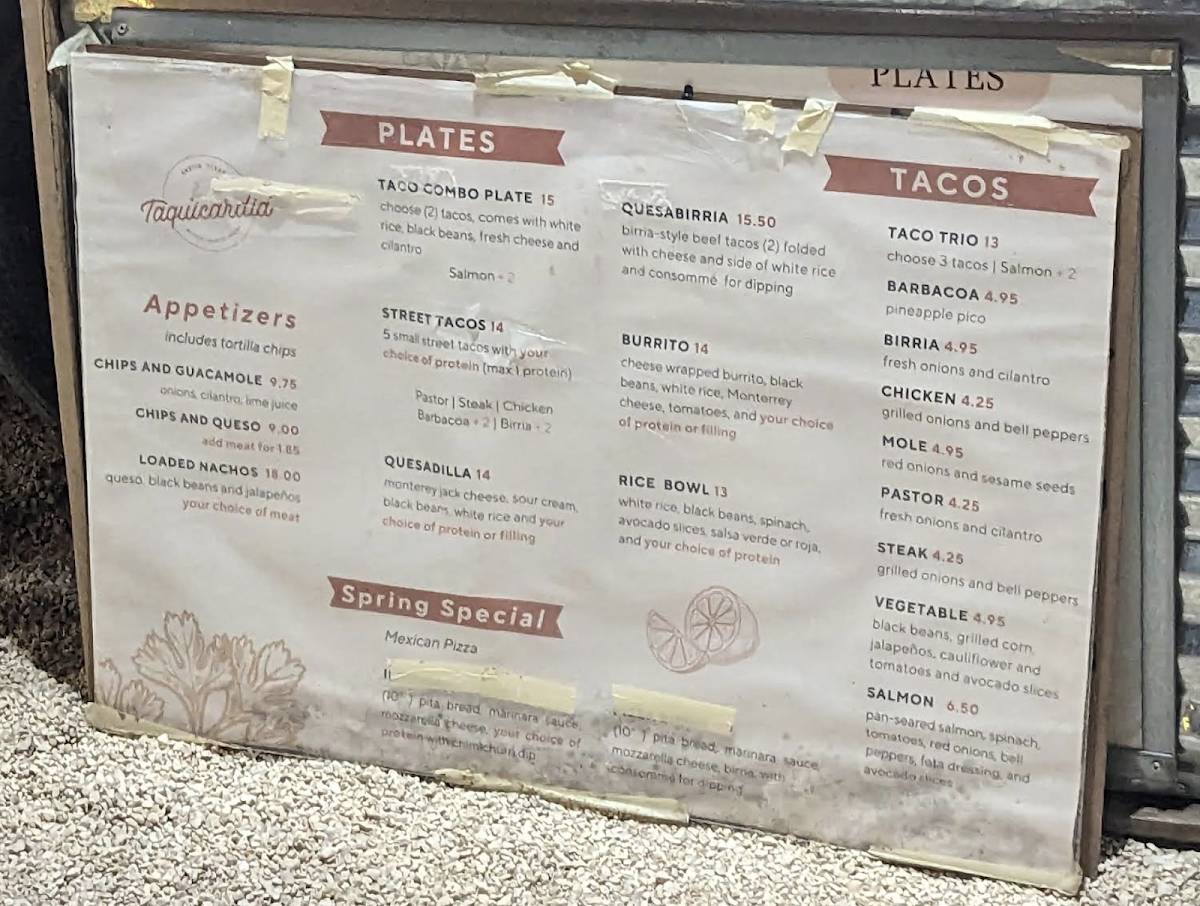 Menu at Austin Garden & Studio pub & bar, Austin