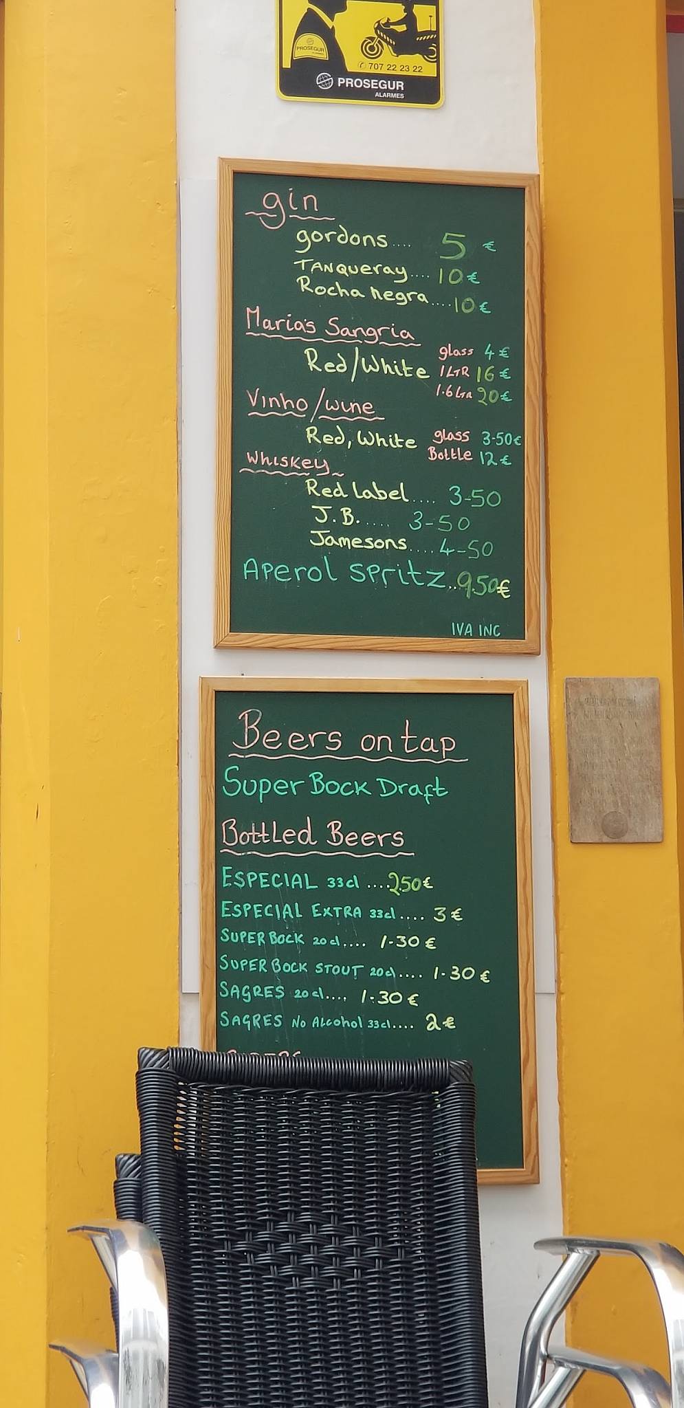 Menu at Azores Forever Diner cafe, Ponta Delgada