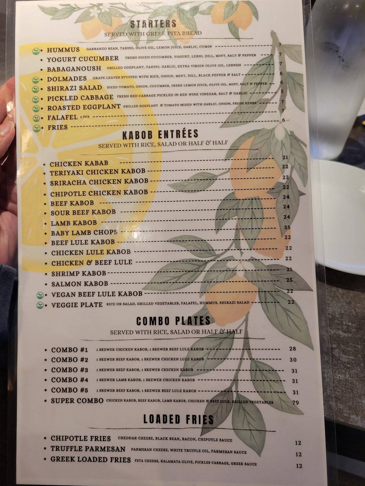 Menu at Lemón Zëst pub & bar, Azusa