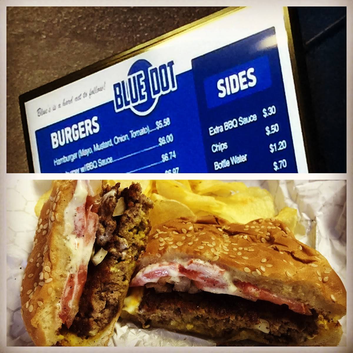 Menu at Blue Dot BBQ, Pensacola