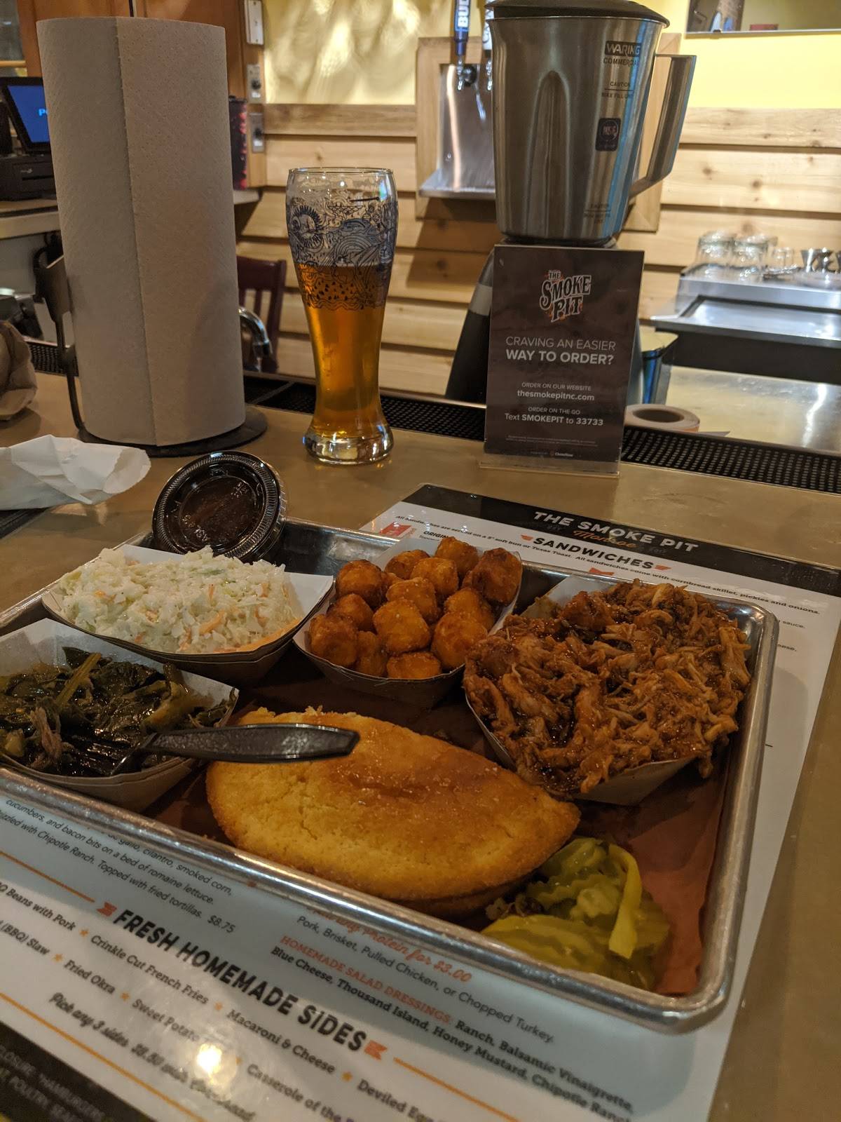 Menu at The Smoke Pit BBQ, Monroe
