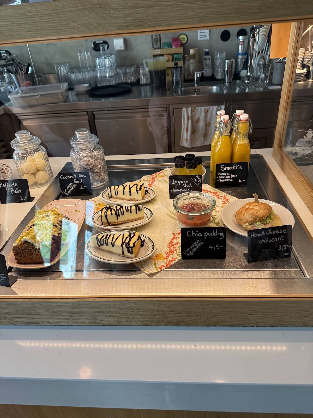 Menu au BRENNER café, Vienne