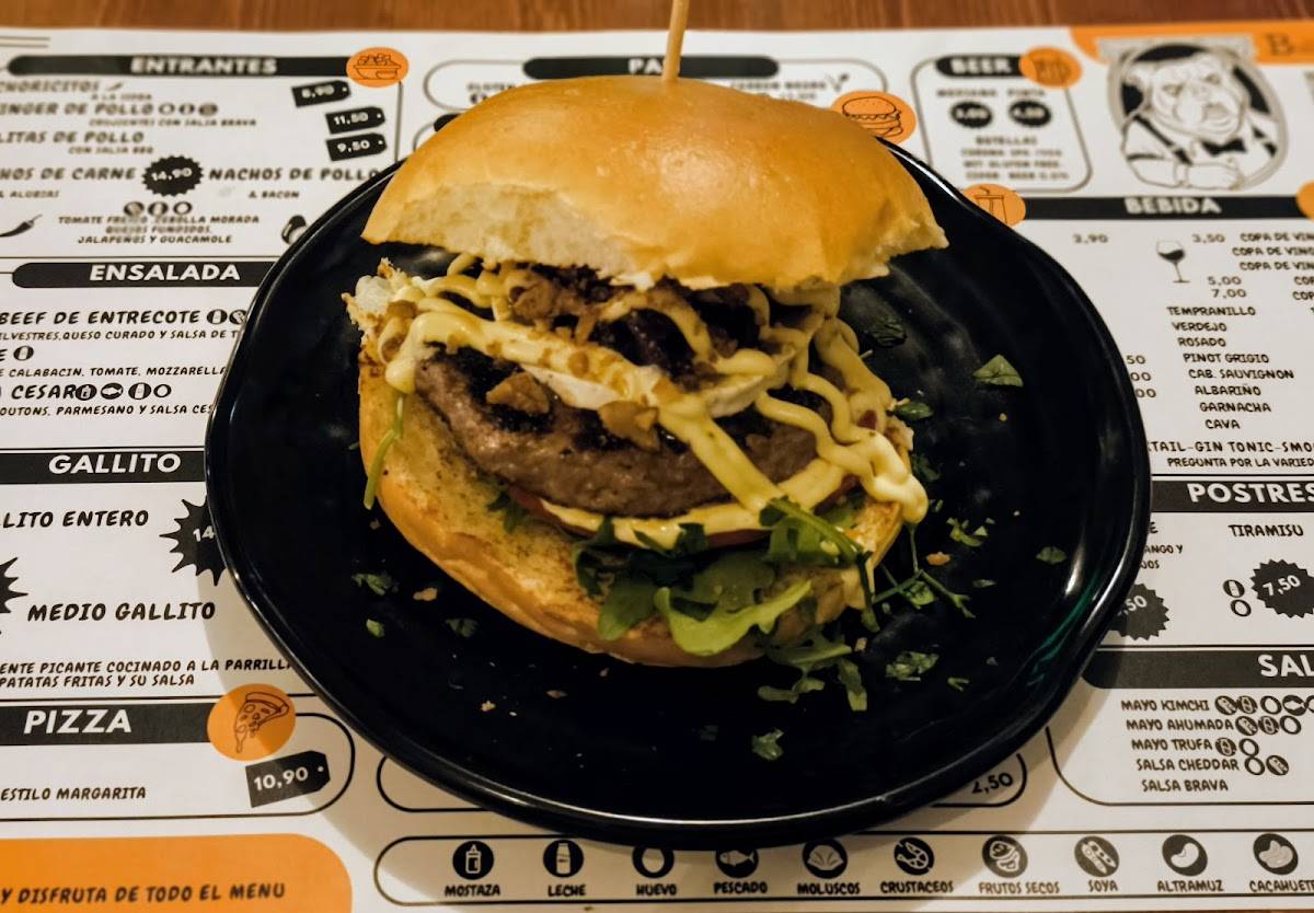 Menu at BULLDOG GRILL burger&rooster restaurant, Palma