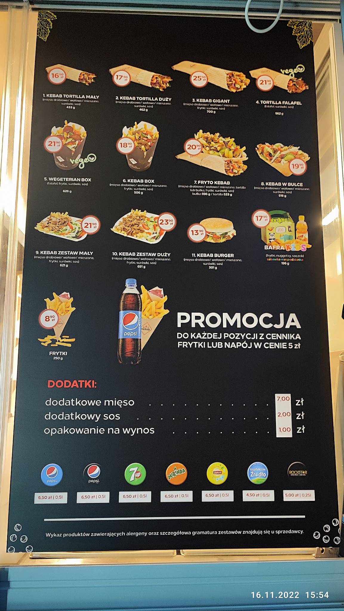 Carta de Bafra Kebab, Bolesławiec, Asnyka 24