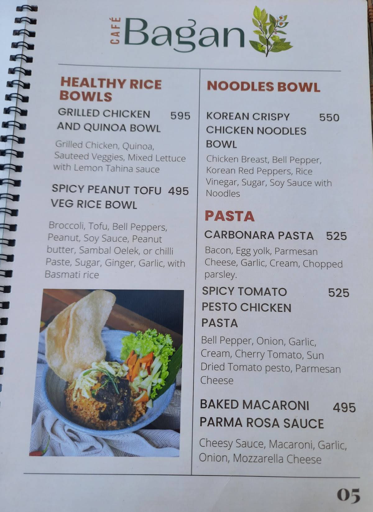Menu at Bagan : Poolside Cafe, Guwahati