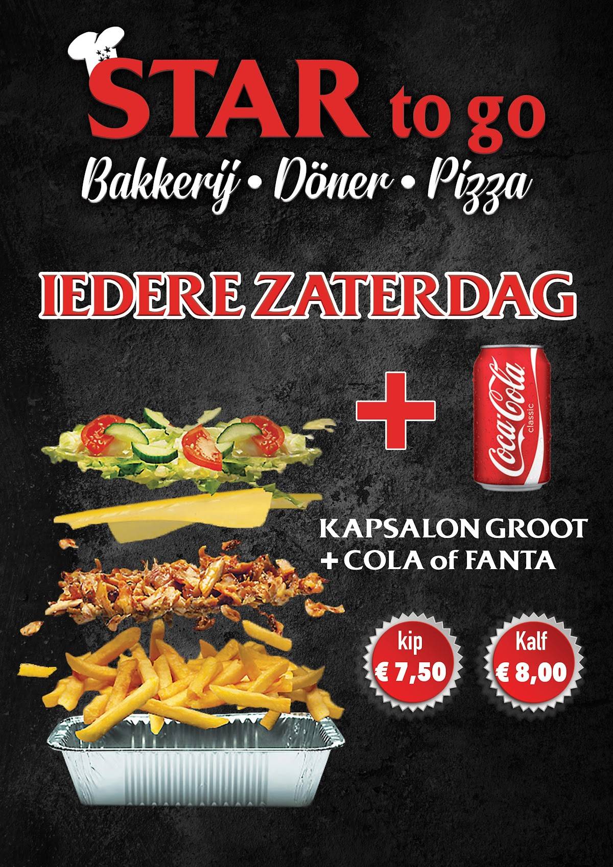 Menu at Bakkerij Star, Spijkenisse