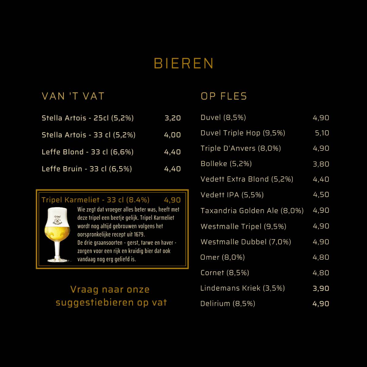 Speisekarte von Bardo | Brasserie and Lounge Bar, Turnhout