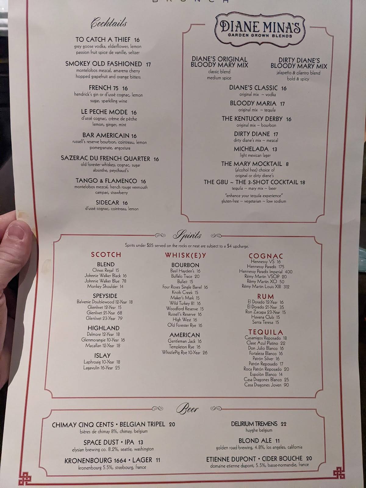 Menu at Bardot Brasserie, Las Vegas, 3730 S Las Vegas Blvd