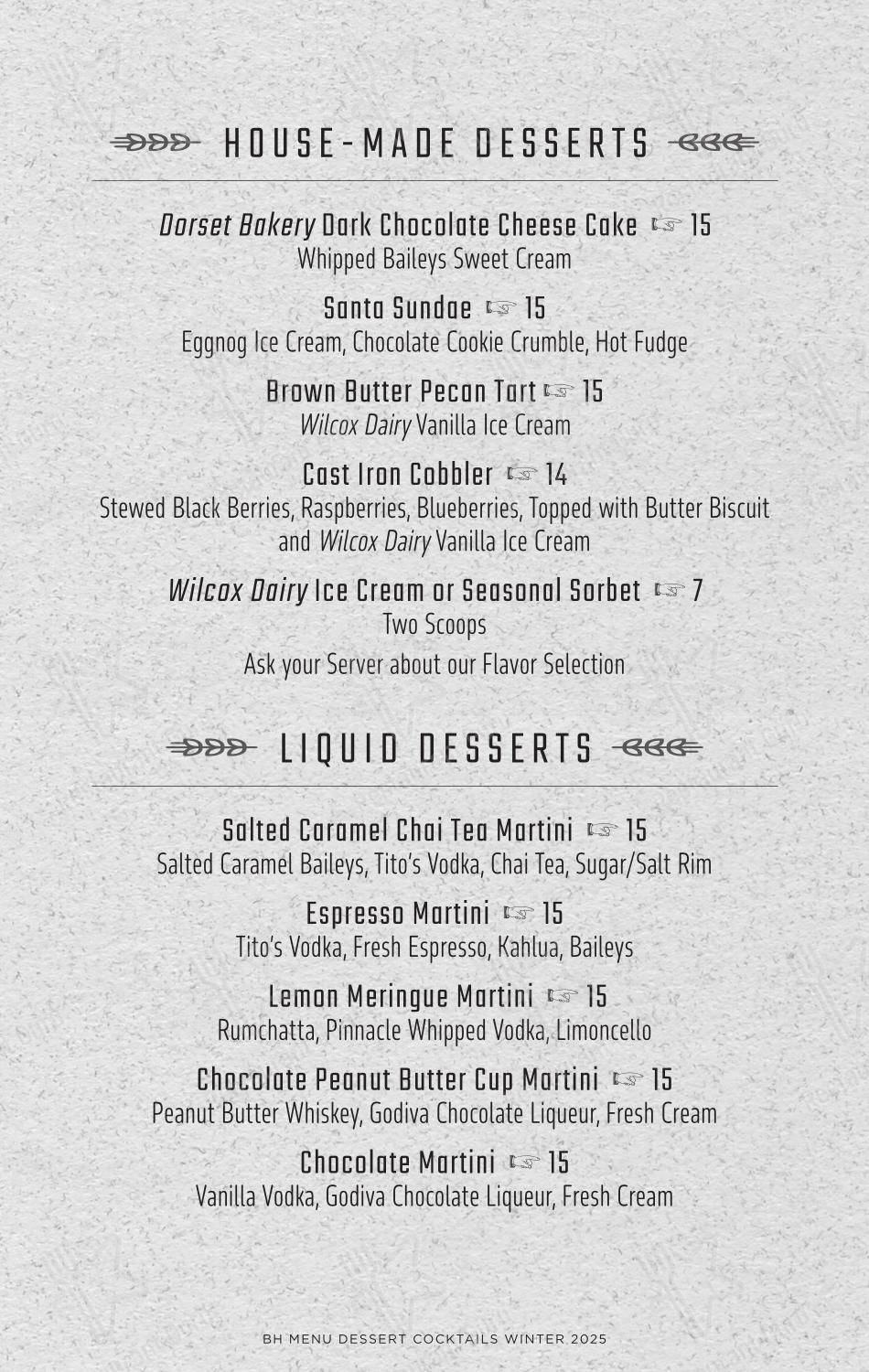 Menu at Barrows House Inn & Restaurant, Dorset