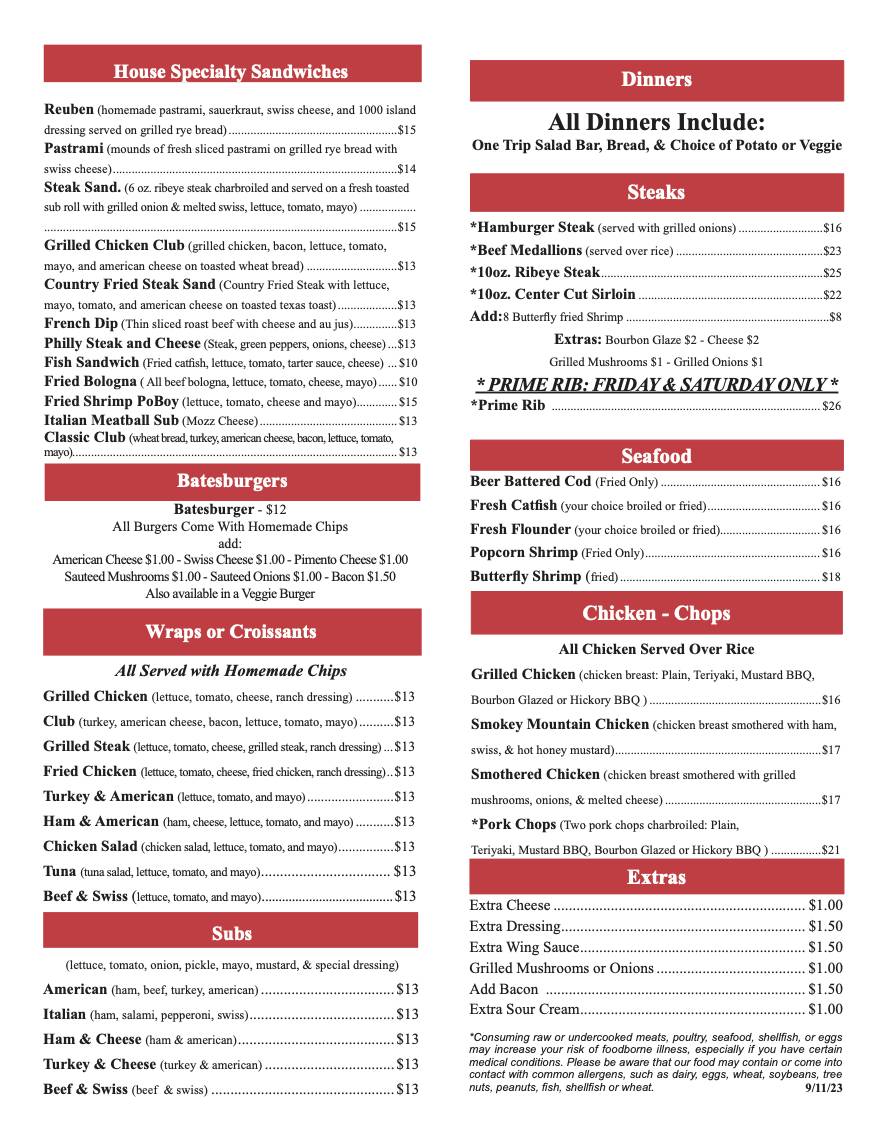Menu at Wiz's Eatery 2.0 pizzeria, Batesburg-Leesville
