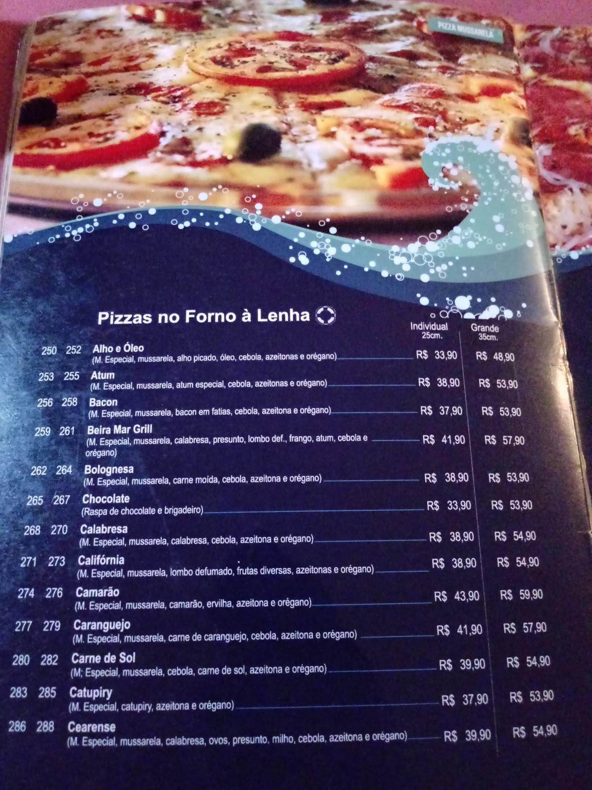 Menu em Beira Mar Grill churrascaria, Fortaleza, Av. Beira Mar
