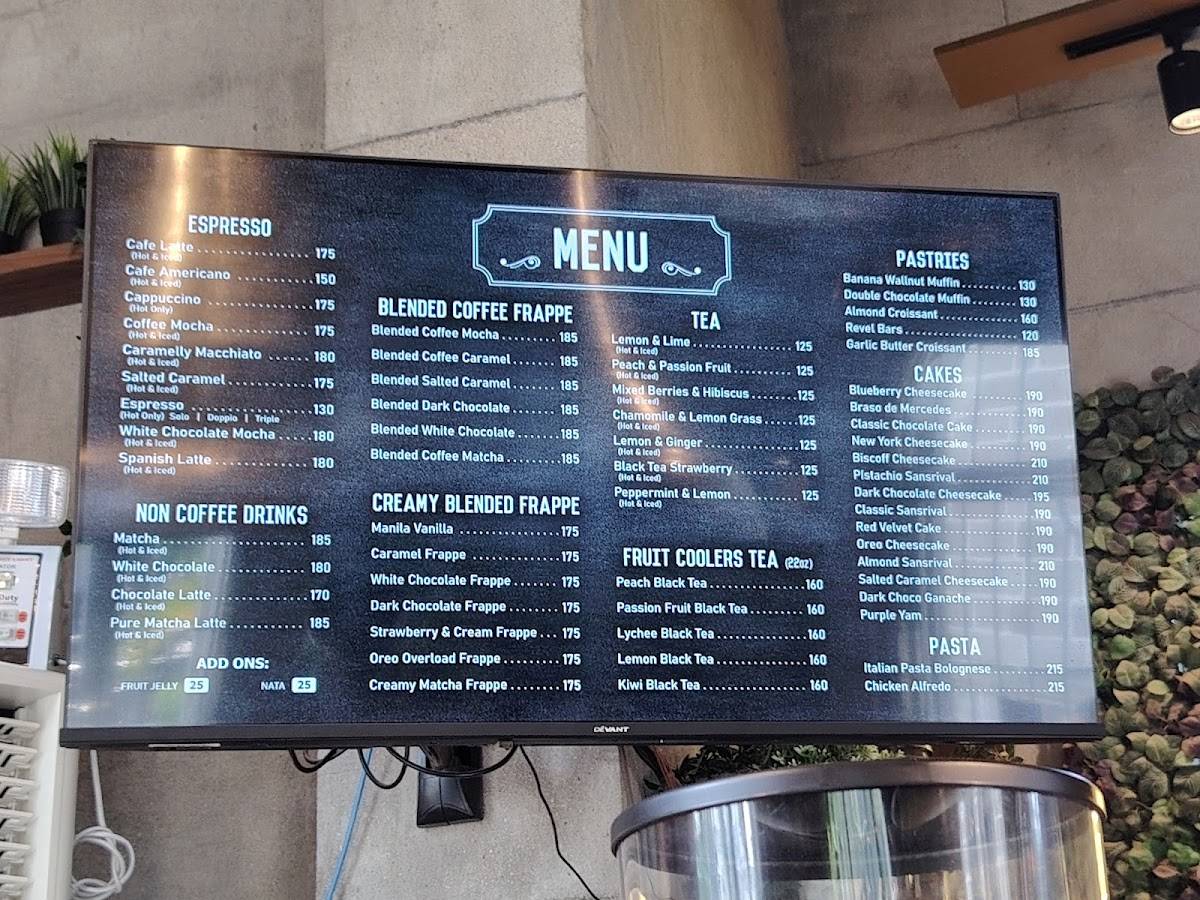 Menu at Belfry Café cafe, Manila