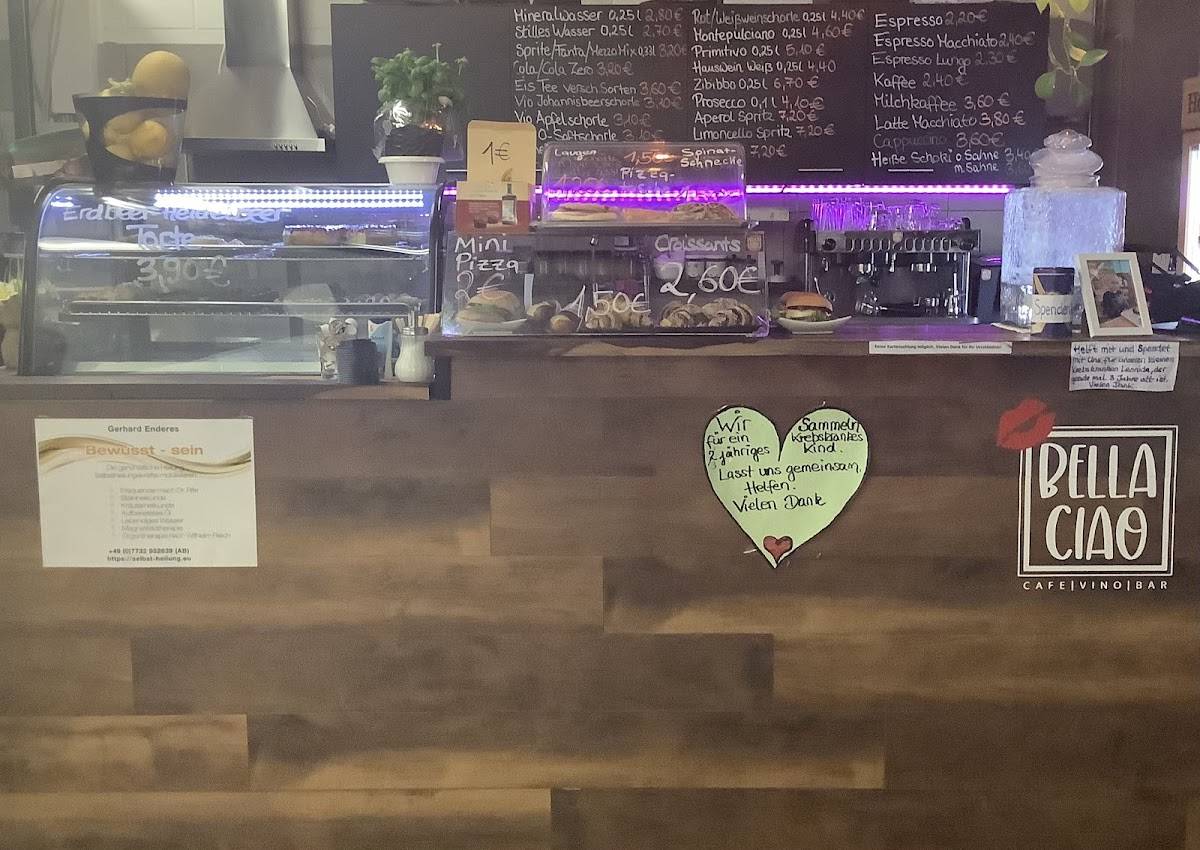 Speisekarte von Bella Ciao cafe, Radolfzell am Bodensee