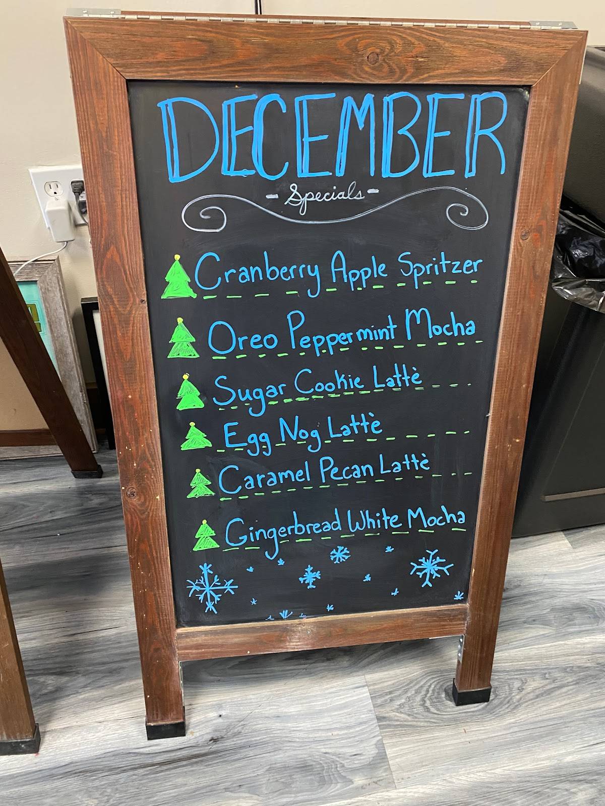 Menu at Belle’s Black Pot, Sequim