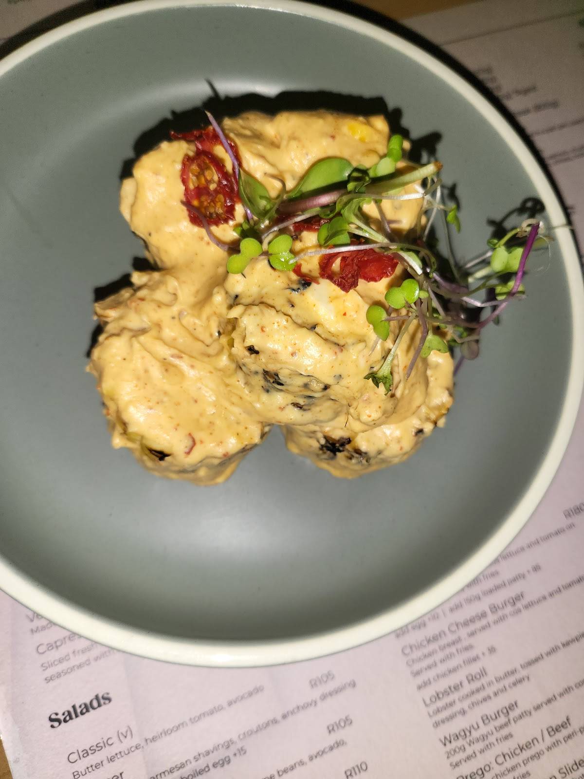 Menu at Besos Restaurant, Randburg
