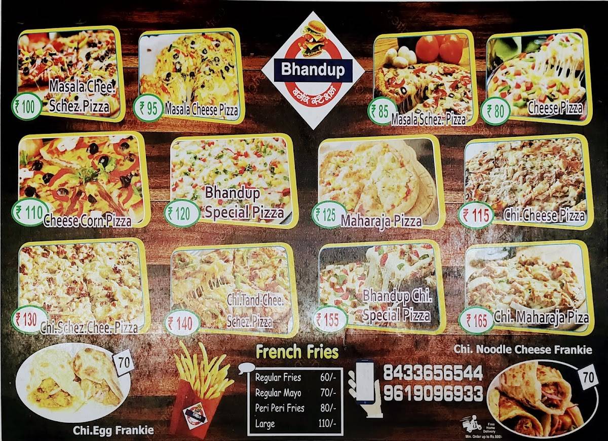 Menu at Bhandup Burger Station, Mumbai