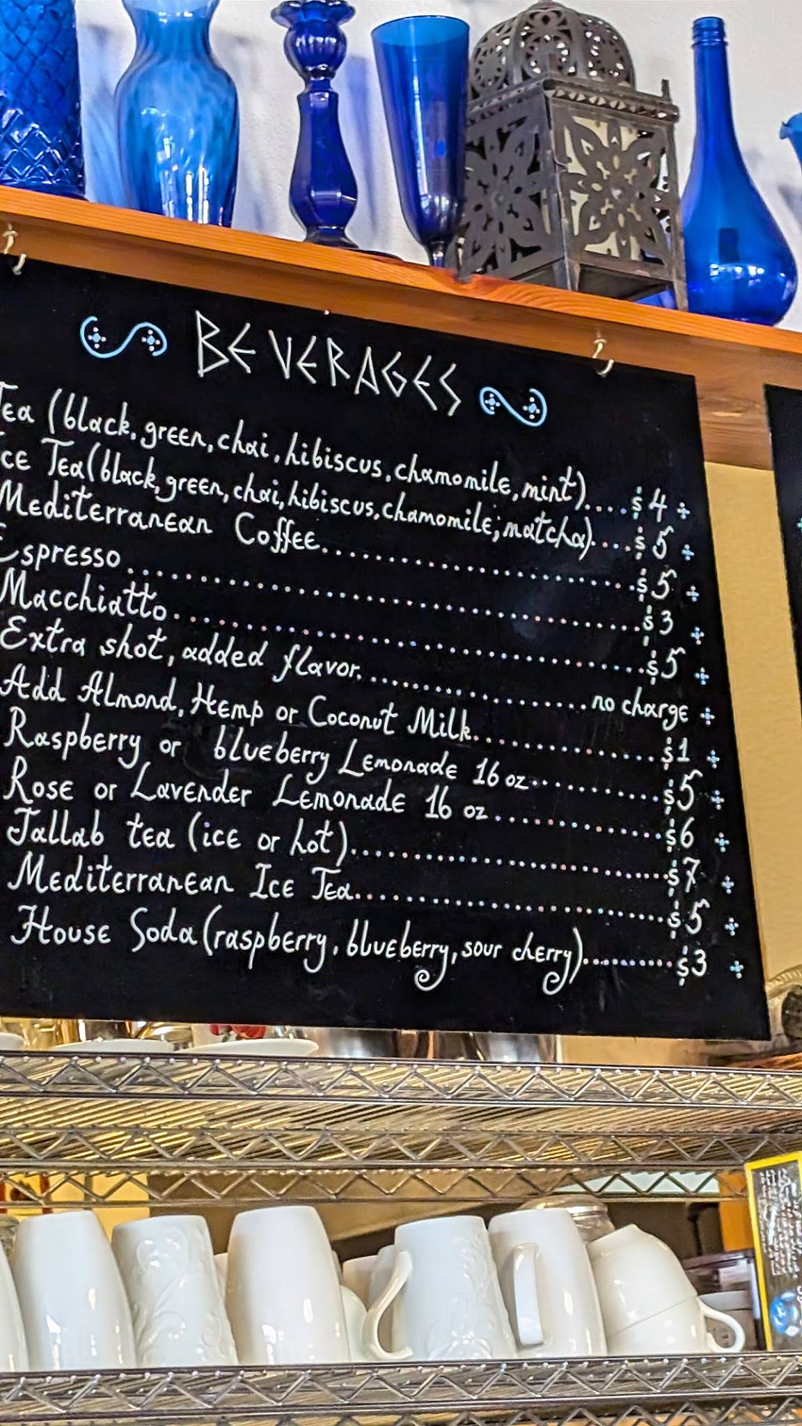 Carta de Blue House Cafe, Vernonia, 919 Bridge St