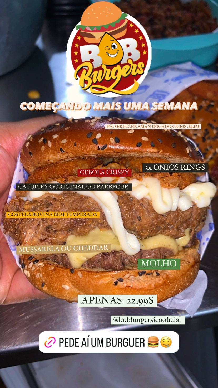 Menu em Bob Burgers Icó restaurante, Icó
