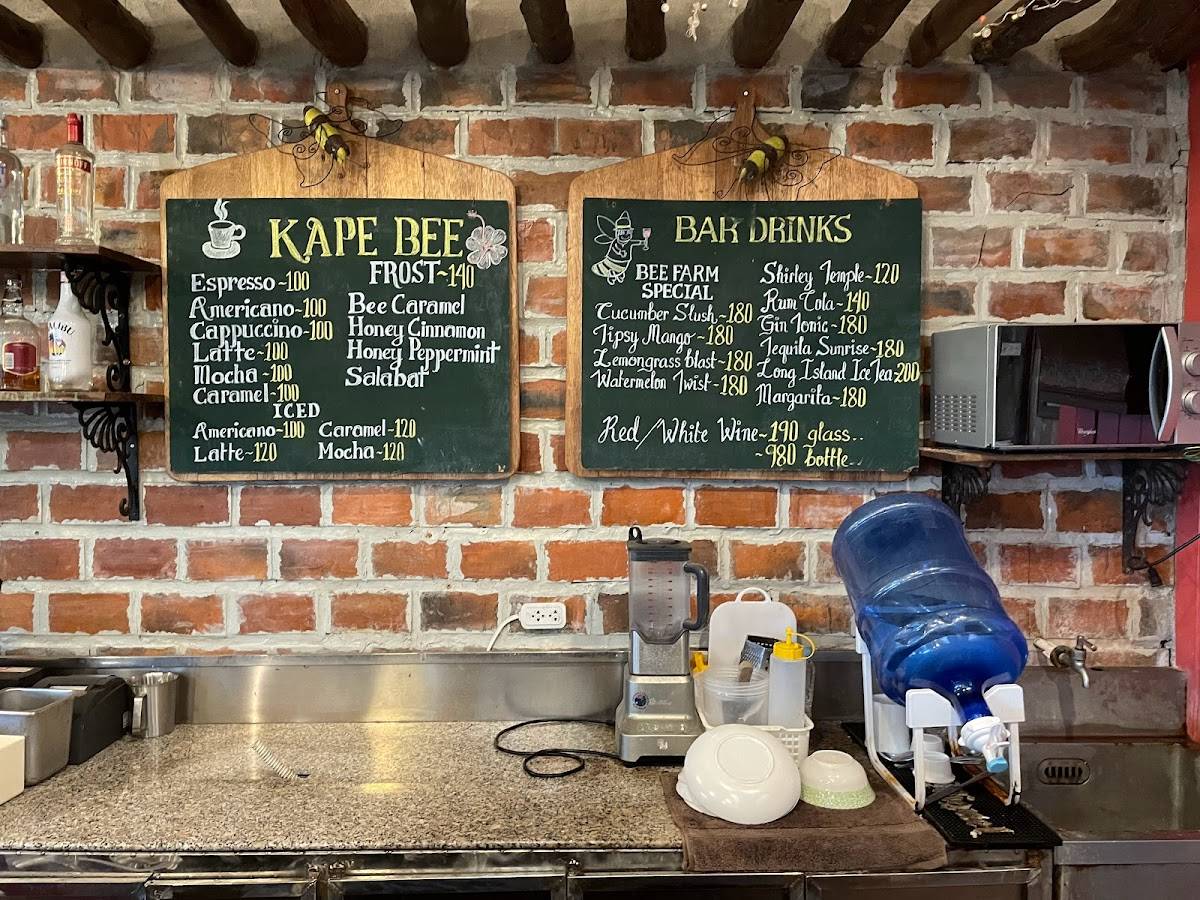 Menu at Bohol Farm restaurant, Dauis