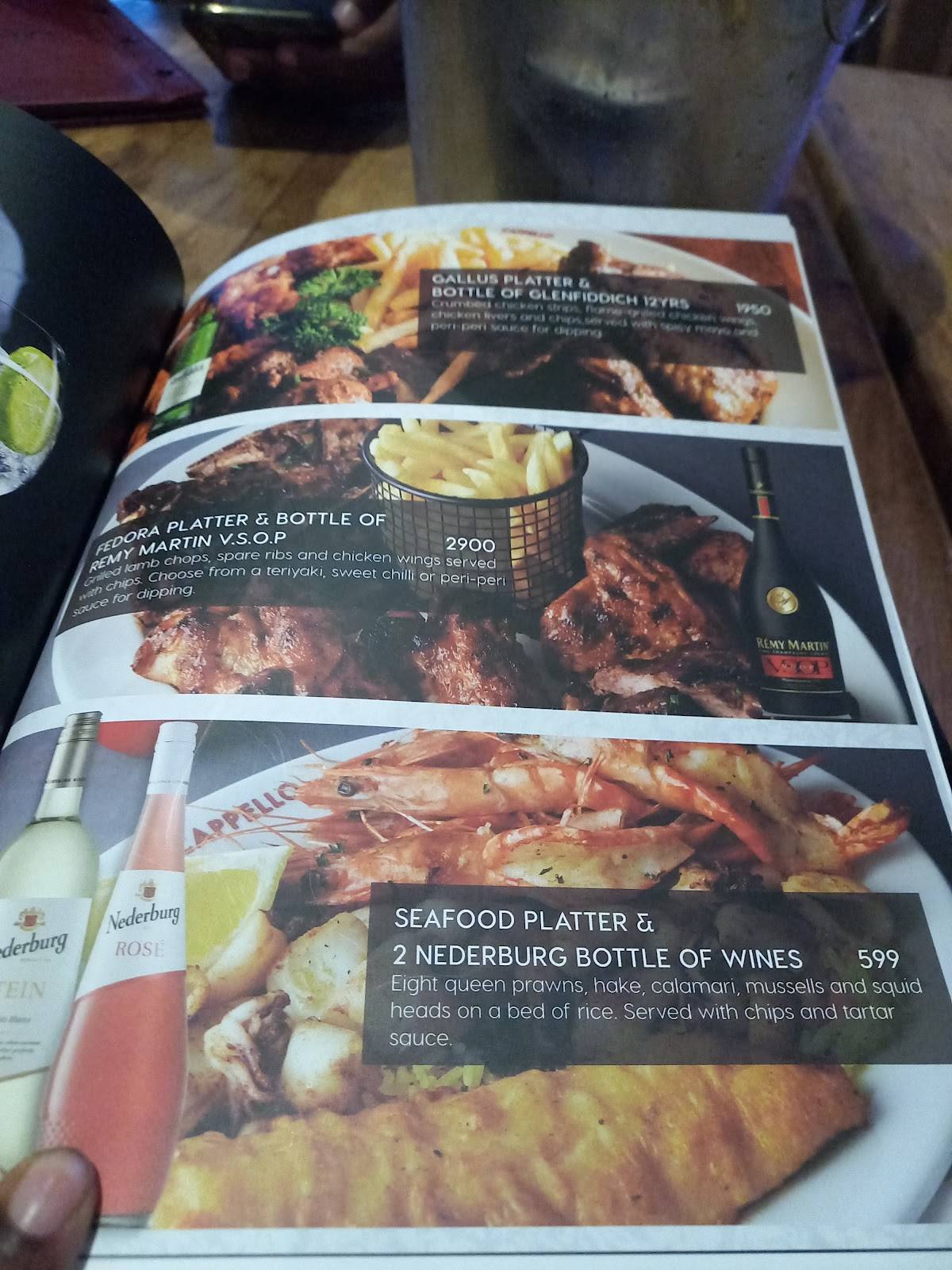 Menu at CAPPELLO BOKSBURG restaurant, Boksburg