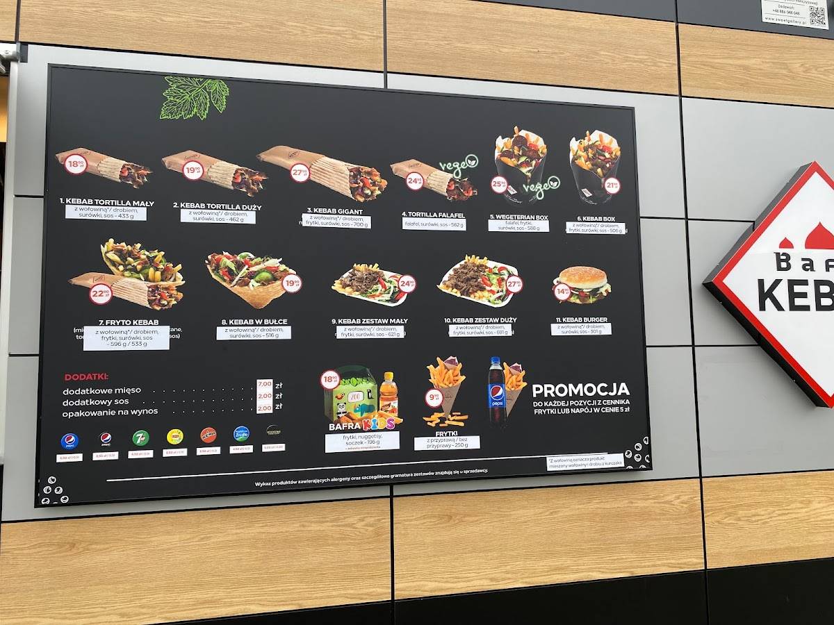 Carta de Bafra Kebab, Bolesławiec, Asnyka 24